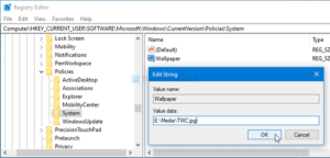 How to set desktop wallpaper using Group Policy or Registry Editor