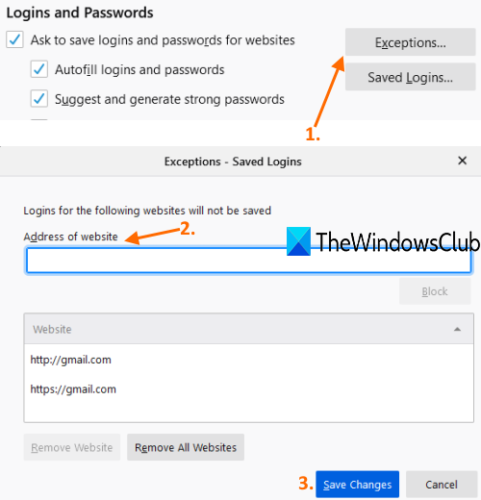 How to stop the Save Password prompt in Firefox