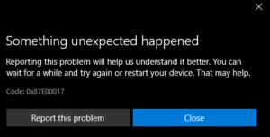 Fix 0x87e00017 Xbox or Microsoft Store error in Windows 11