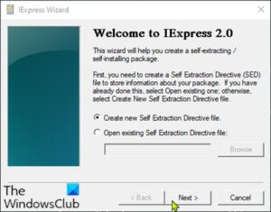 Convert PowerShell script (PS1) file to EXE with IExpress in Windows