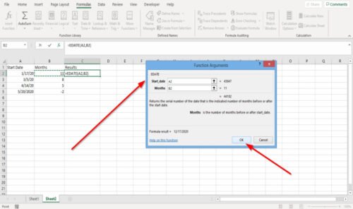 How to use EDATE and EOMONTH Functions in Excel