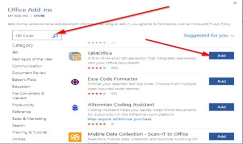 How to create a QR Code in Word