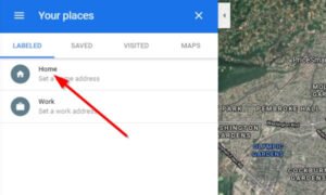 How to add Home or Work Location in Google Maps