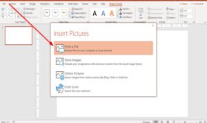 How to insert a Picture along with Text in PowerPoint