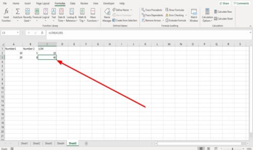 How to use INT and LCM Functions in Excel