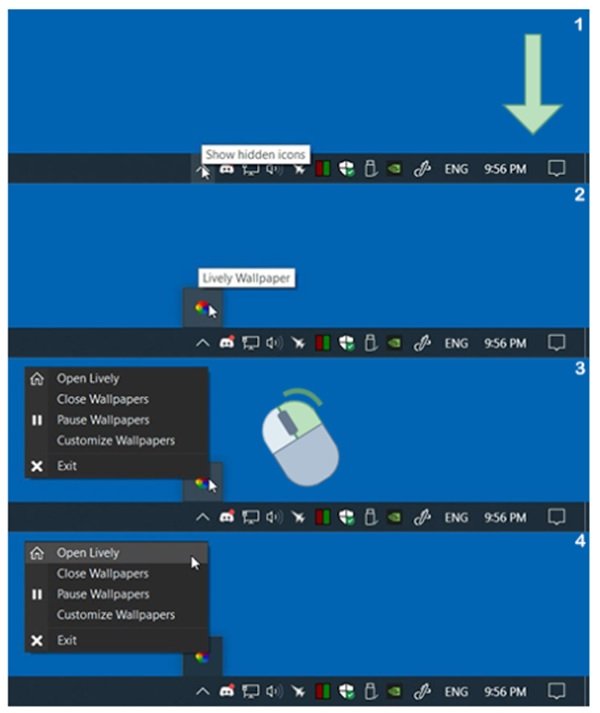 Add animated backgrounds to Windows desktop: Lively Wallpaper