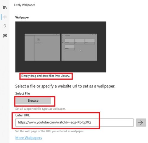 Add animated backgrounds to Windows desktop: Lively Wallpaper