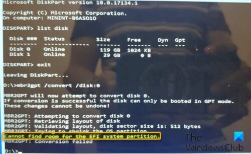 MBR2GPT failed errors and issues on Windows 11 [Fix]