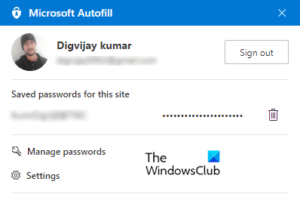 Set up and use Microsoft Autofill Password Manager on Chrome