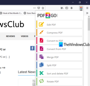 Free PDF converter add-ons for Chrome, Edge, Firefox to convert PDF