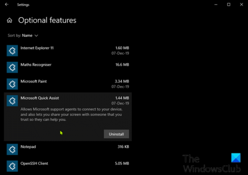 Quick Assist not working, loading or connecting on Windows 11