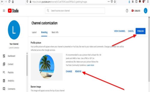 How to Add or Remove Profile Picture on YouTube