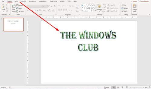 How to insert a Picture along with Text in PowerPoint