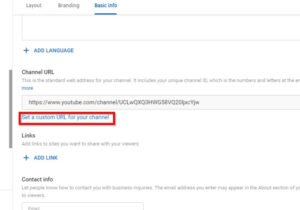How to change YouTube Channel URL