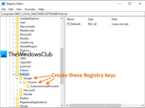 Prevent uninstallation of Chrome extensions using Registry