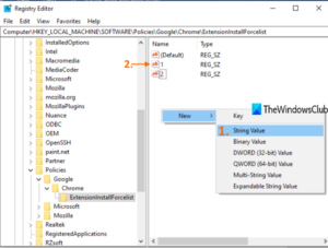 Prevent uninstallation of Chrome extensions using Registry
