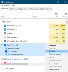 PC is connected to Bluetooth but no call audio in Phone Link app