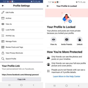 How to Lock Facebook Profile & Turn On Profile Picture Guard