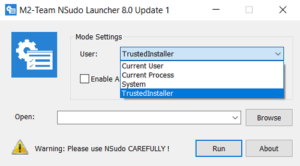 NSudo System Administrator Toolkit for Windows computers