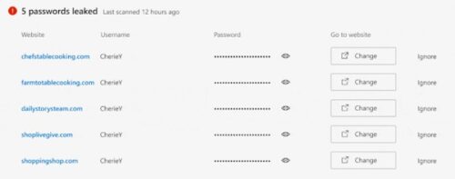 Password Monitor & Password Generator in Microsoft Edge