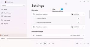 How to add Video or Music to Media Player app on Windows 11