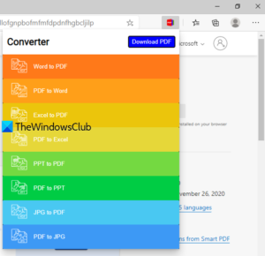 Free PDF converter add-ons for Chrome, Edge, Firefox to convert PDF