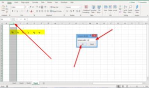 How to change Row Height and Column Width in Excel