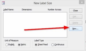 How to create Labels in Access?