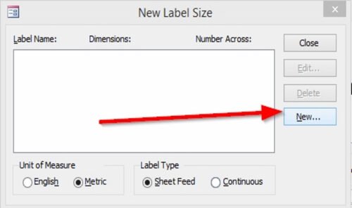 How to create Labels in Access?