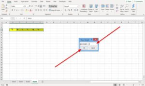 How to change Row Height and Column Width in Excel