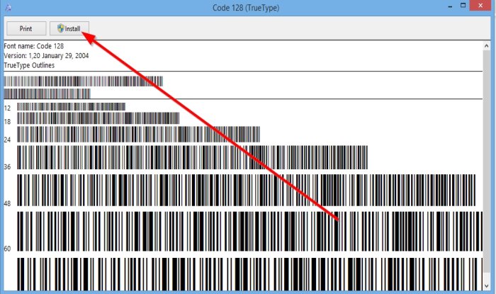 Barcode Fonts in MS WORD are different - Stack Overflow