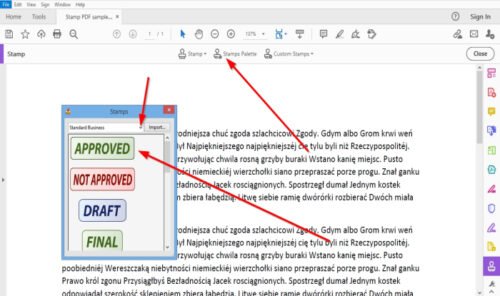 Using Stamps and Custom Stamps in Adobe Acrobat Reader DC