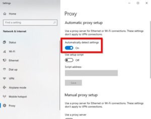 Fix Downloading Proxy Script error in Google Chrome