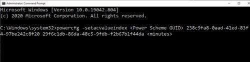 Change Sleep Timeout using PowerCFG command line in Windows 11