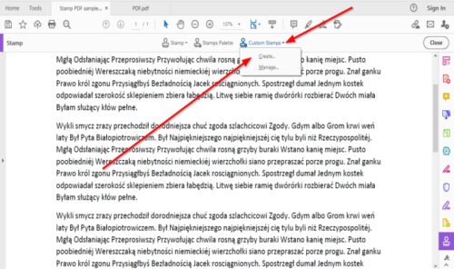 Using Stamps and Custom Stamps in Adobe Acrobat Reader DC