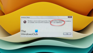 Error Code 0x800701E3 when installing Windows [Fix]