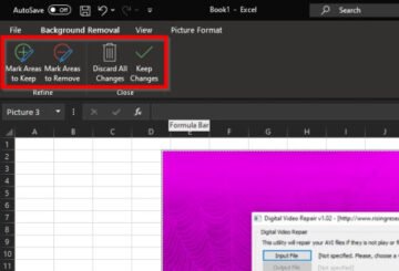 How to remove picture background in Excel