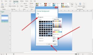 How to create and add a Background in Publisher