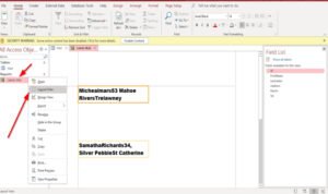 How to create Labels in Access?