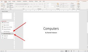 How to create Sections in PowerPoint