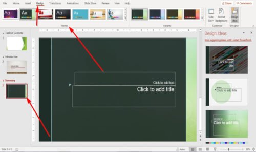 How to create Sections in PowerPoint