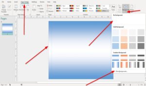 How to create and add a Background in Publisher
