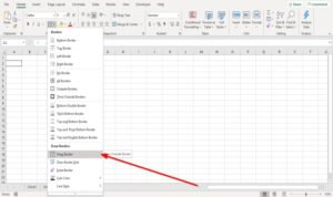 How to add or remove Cell Borders in Excel