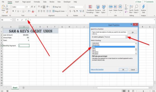 How to use PMT Function in Excel