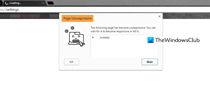 Fix Page Unresponsive error in Google Chrome Fix Page Unresponsive error in Google Chrome