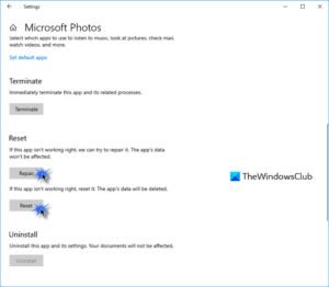 Photos app not working, is missing, or keeps crashing in Windows