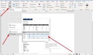 How to format Word Tables using Table Styles and Quick Tables