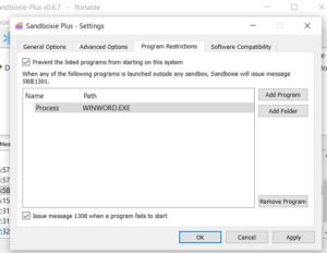 Sandboxie Plus Review: Run programs in a sandbox