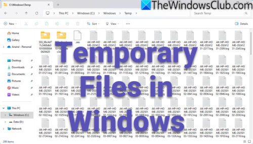 Windows Temporary Files: Everything you want to know