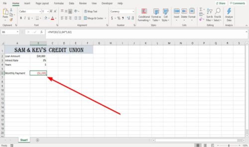 How to use PMT Function in Excel